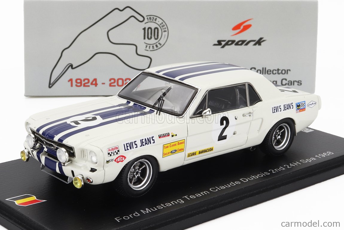 SPARK-MODEL 100SPA03 Scale 1/43 | FORD USA MUSTANG TEAM CLAUDE DUBOIS N ...