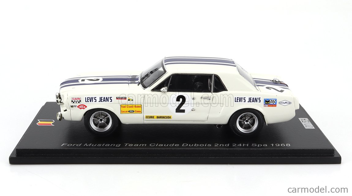 SPARK-MODEL 100SPA03 Scale 1/43 | FORD USA MUSTANG TEAM CLAUDE DUBOIS N ...