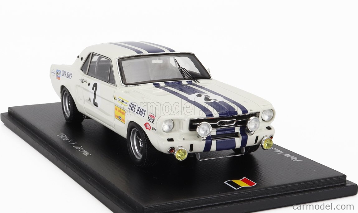 SPARK-MODEL 100SPA03 Scale 1/43 | FORD USA MUSTANG TEAM CLAUDE DUBOIS N ...