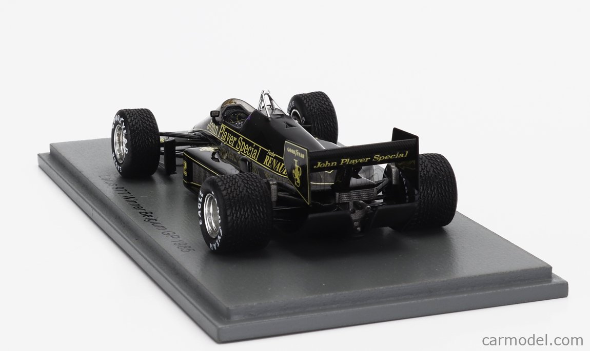 SPARK-MODEL S7154 Scale 1/43 | LOTUS F1 97T N 12 WINNER BELGIUM GP 1985 AYRTON SENNA BLACK GOLD