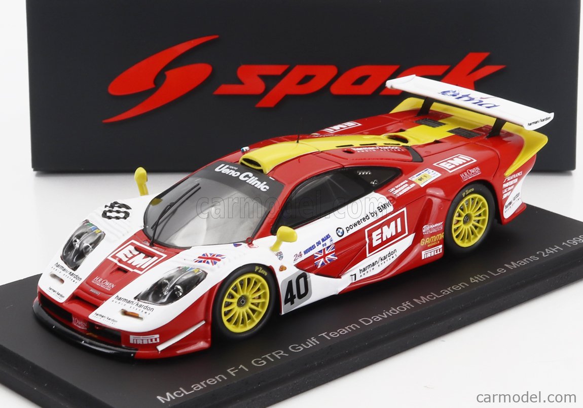 SPARK-MODEL S6681 Echelle 1/43 | McLAREN F-1 GTR 6.0L V12 TEAM GULD ...