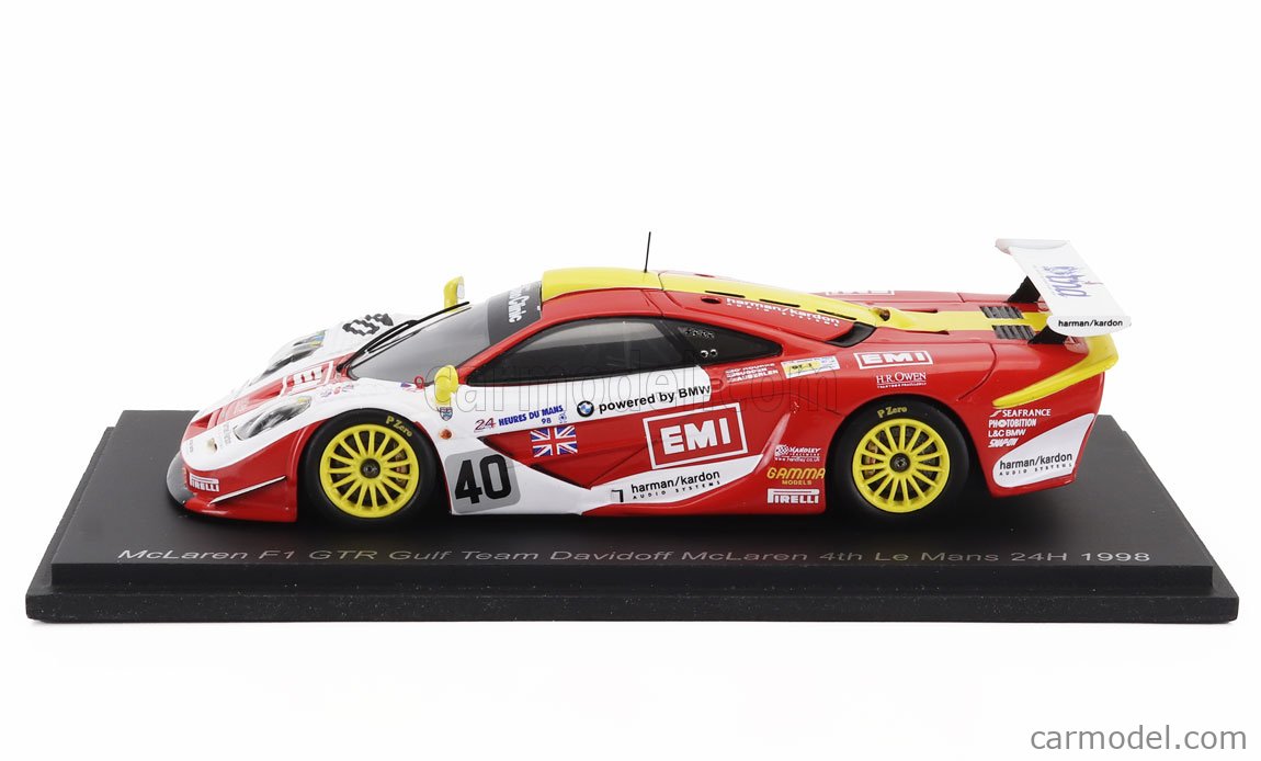 SPARK-MODEL S6681 Scale 1/43 | McLAREN F-1 GTR 6.0L V12 TEAM GULD ...