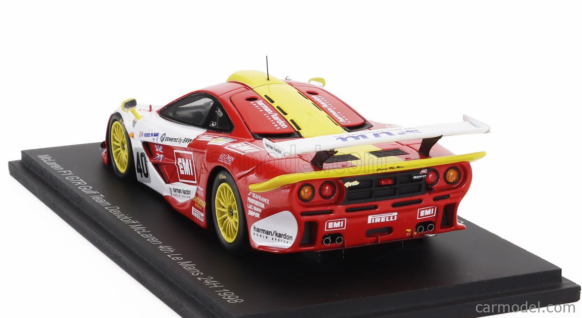 SPARK-MODEL S6681 Scale 1/43 | McLAREN F-1 GTR 6.0L V12 TEAM GULD ...