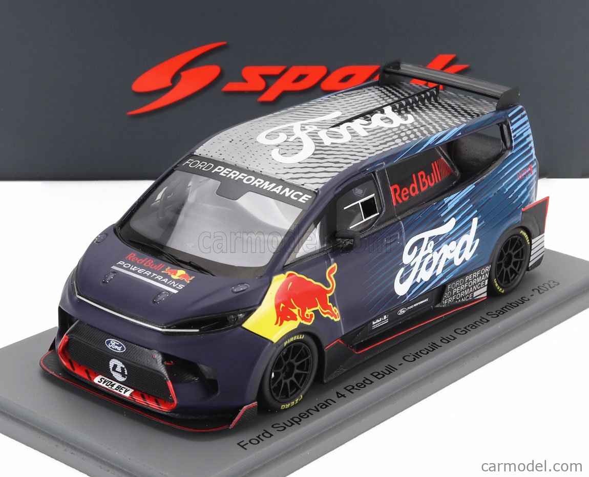 SPARK-MODEL S6498 Echelle 1/43 | FORD ENGLAND TRANSIT SUPERVAN 4 RED ...