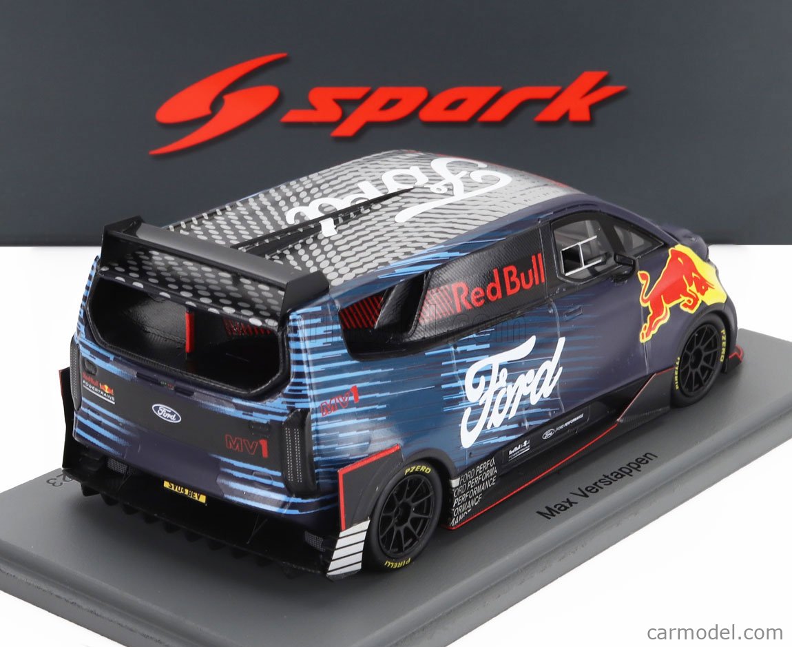 SPARK-MODEL S6498 Scale 1/43 | FORD ENGLAND TRANSIT SUPERVAN 4 RED BULL ...