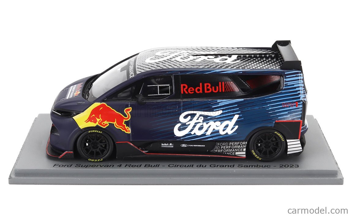 SPARK-MODEL S6498 Scale 1/43 | FORD ENGLAND TRANSIT SUPERVAN 4 RED BULL ...