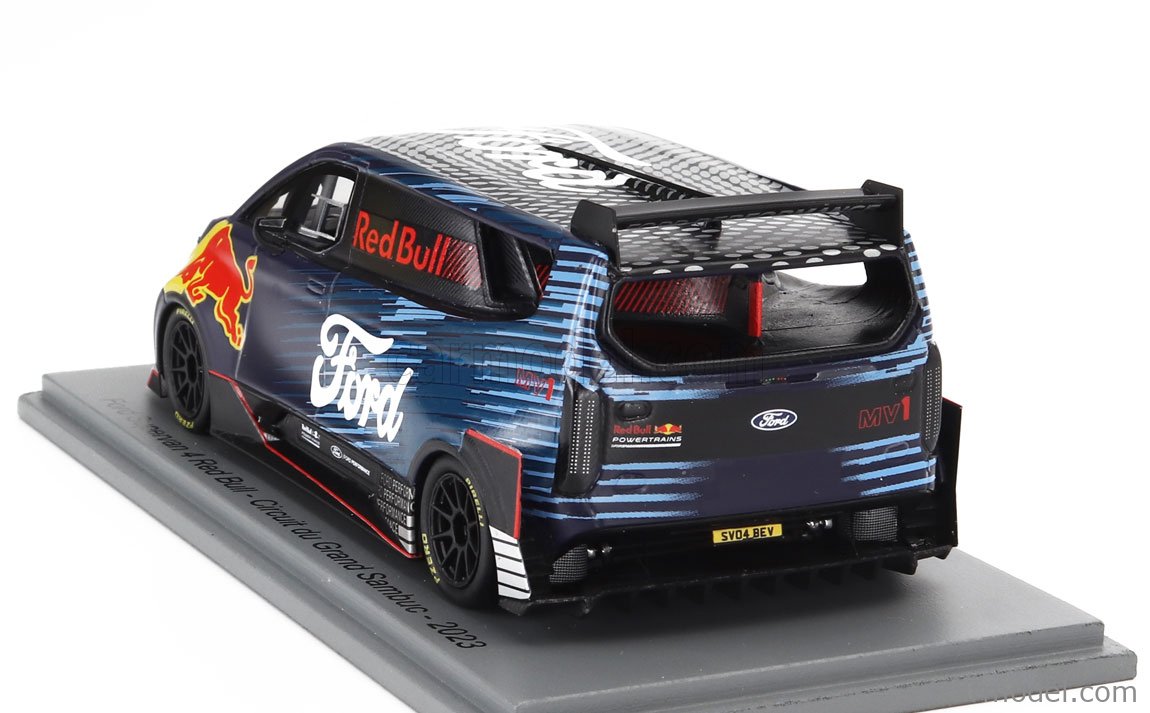 SPARK-MODEL S6498 Scale 1/43 | FORD ENGLAND TRANSIT SUPERVAN 4 RED BULL ...