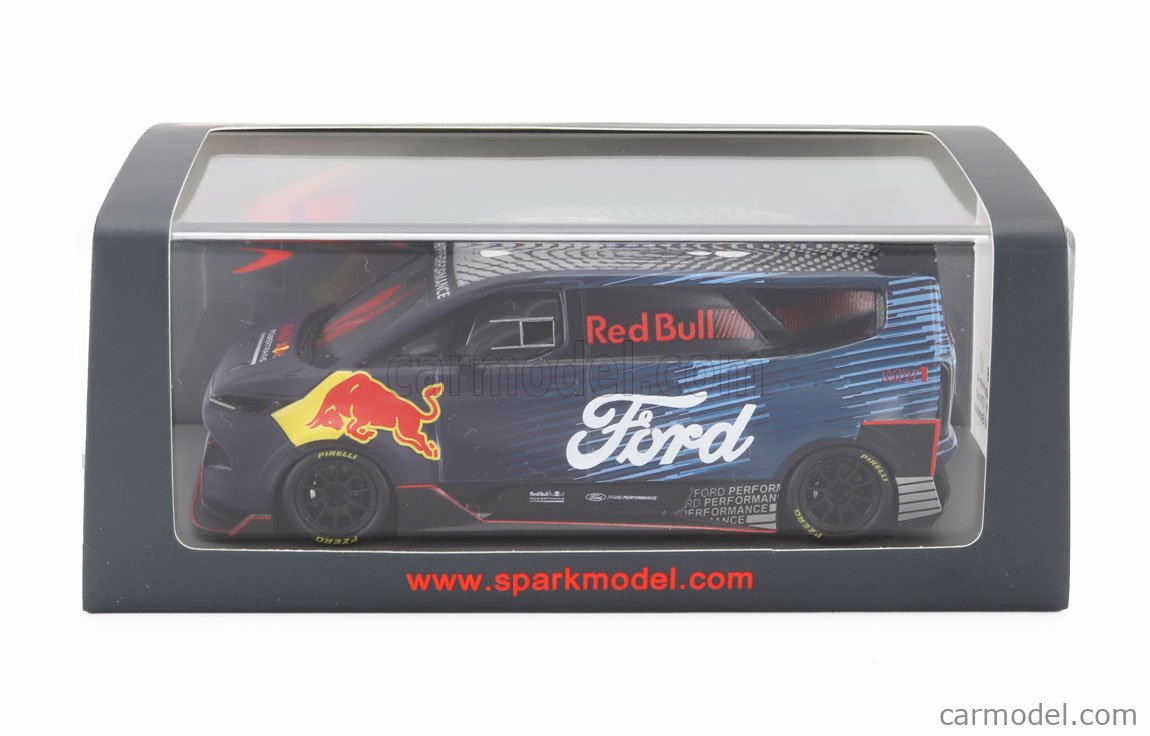 SPARK-MODEL S6498 Scale 1/43 | FORD ENGLAND TRANSIT SUPERVAN 4 RED BULL ...