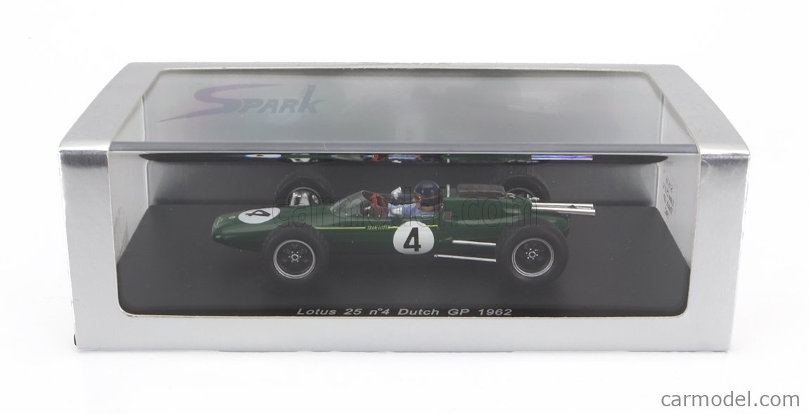 SPARK-MODEL S1616 Scala 1/43 | LOTUS F1 25 N 4 DUTCH GP 1962 JIM CLARK ...