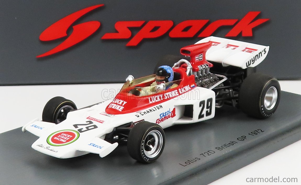 SPARK-MODEL S5346 Scale 1/43 | LOTUS F1 72B N 29 BRITISH GP 1972 D ...