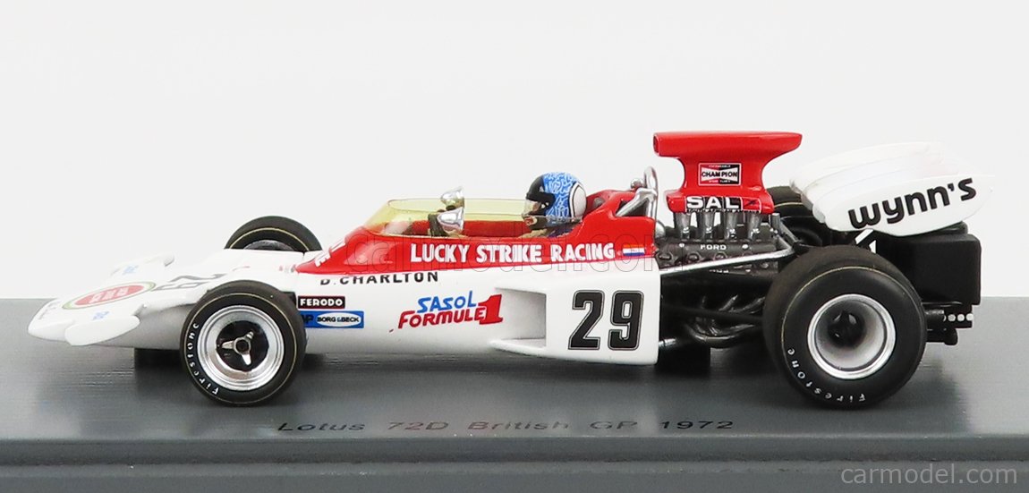 SPARK-MODEL S5346 Scale 1/43 | LOTUS F1 72B N 29 BRITISH GP 1972 D ...
