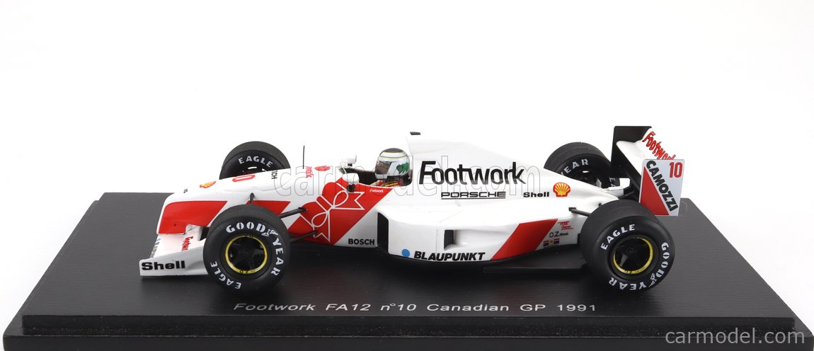 SPARK-MODEL S3982 Scala 1/43 | FOOTWORK F1 FA12 PORSCHE V12 N 10 CANADIAN GP 1991 STEFAN ...