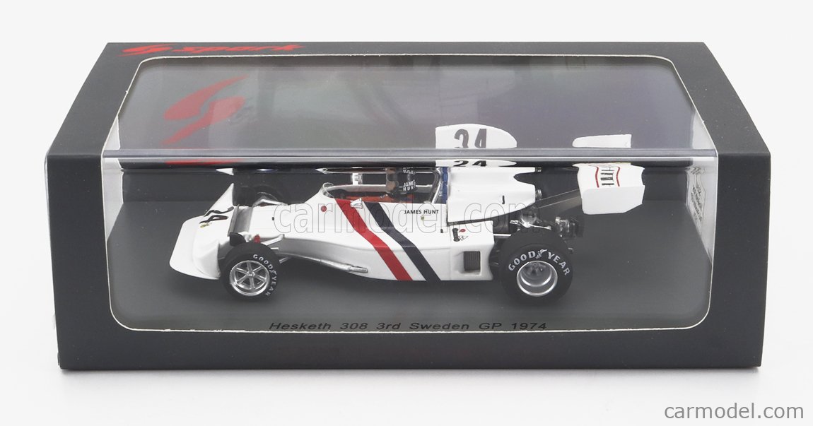 SPARK-MODEL S2241 Echelle 1/43 | HESKETH F1 308 N 24 3rd SWEDEN GP 1974 ...