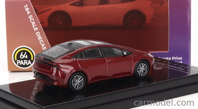 PARAGON-MODELS PA-55603 Scale 1/64 | TOYOTA PRIUS LHD 2023 RED MET