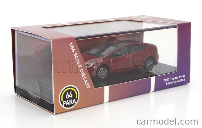 PARAGON-MODELS PA-55603 Scale 1/64 | TOYOTA PRIUS LHD 2023 RED MET
