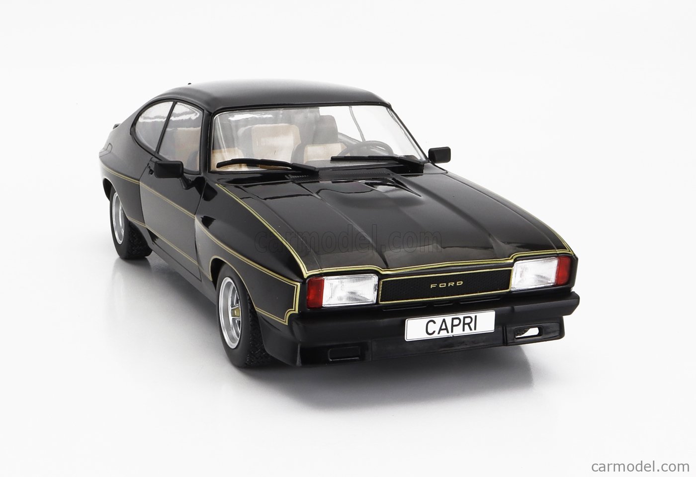 MCG MCG18348 Scale 1/18 | FORD ENGLAND CAPRI MKII COUPE RHD 1975 BLACK GOLD