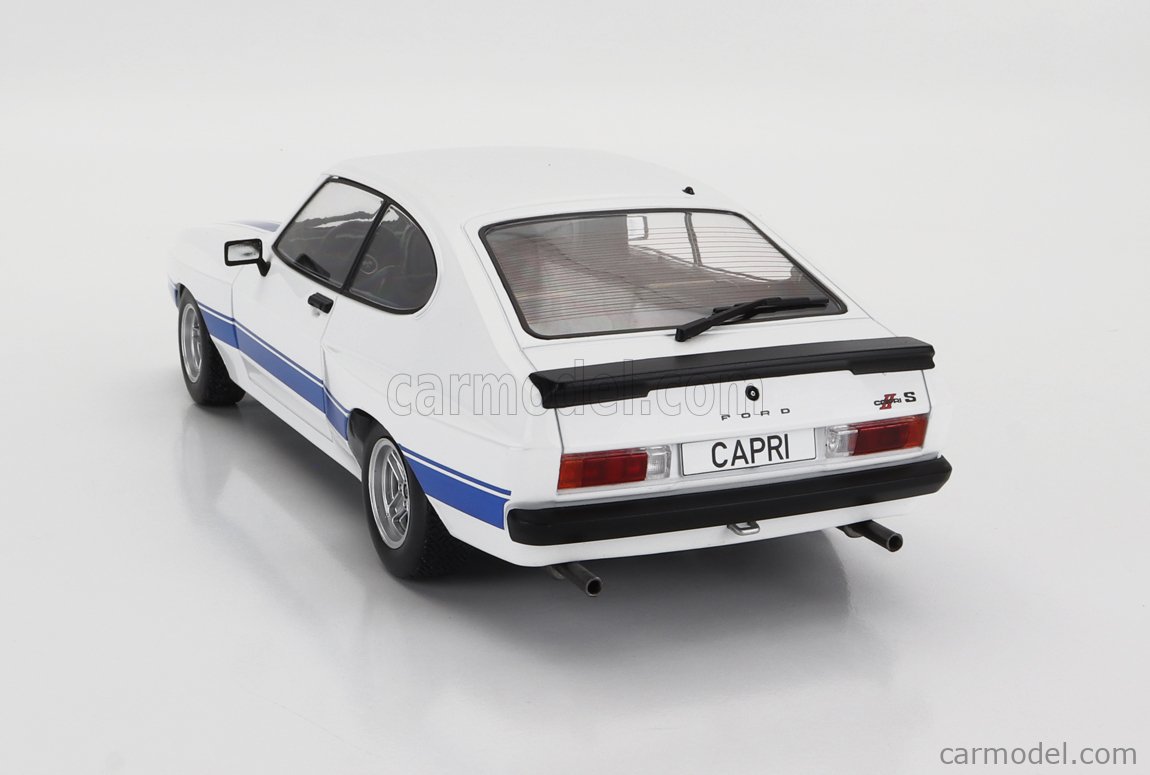 MCG MCG18347 Scale 1/18 | FORD ENGLAND CAPRI MKII COUPE RHD 1975 WHITE BLUE