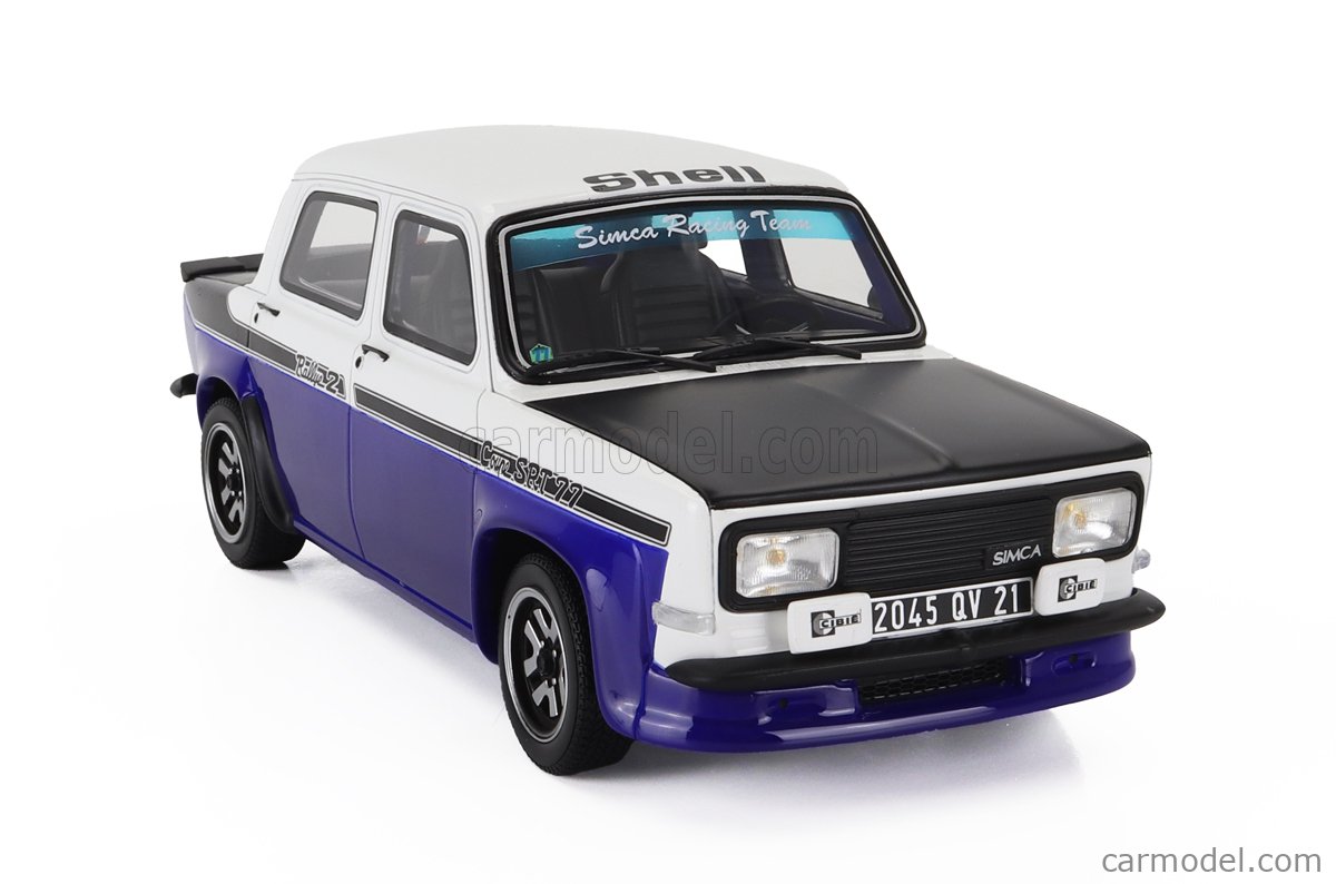 OTTO-MOBILE OT1063 Escala 1/18 | SIMCA 1000 RALLY 2 SRT 1977 BLUE WHITE