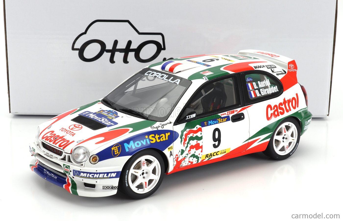 OTTO-MOBILE OT1102 Scala 1/18 | TOYOTA COROLLA WRC TEAM CASTROL N 9 ...