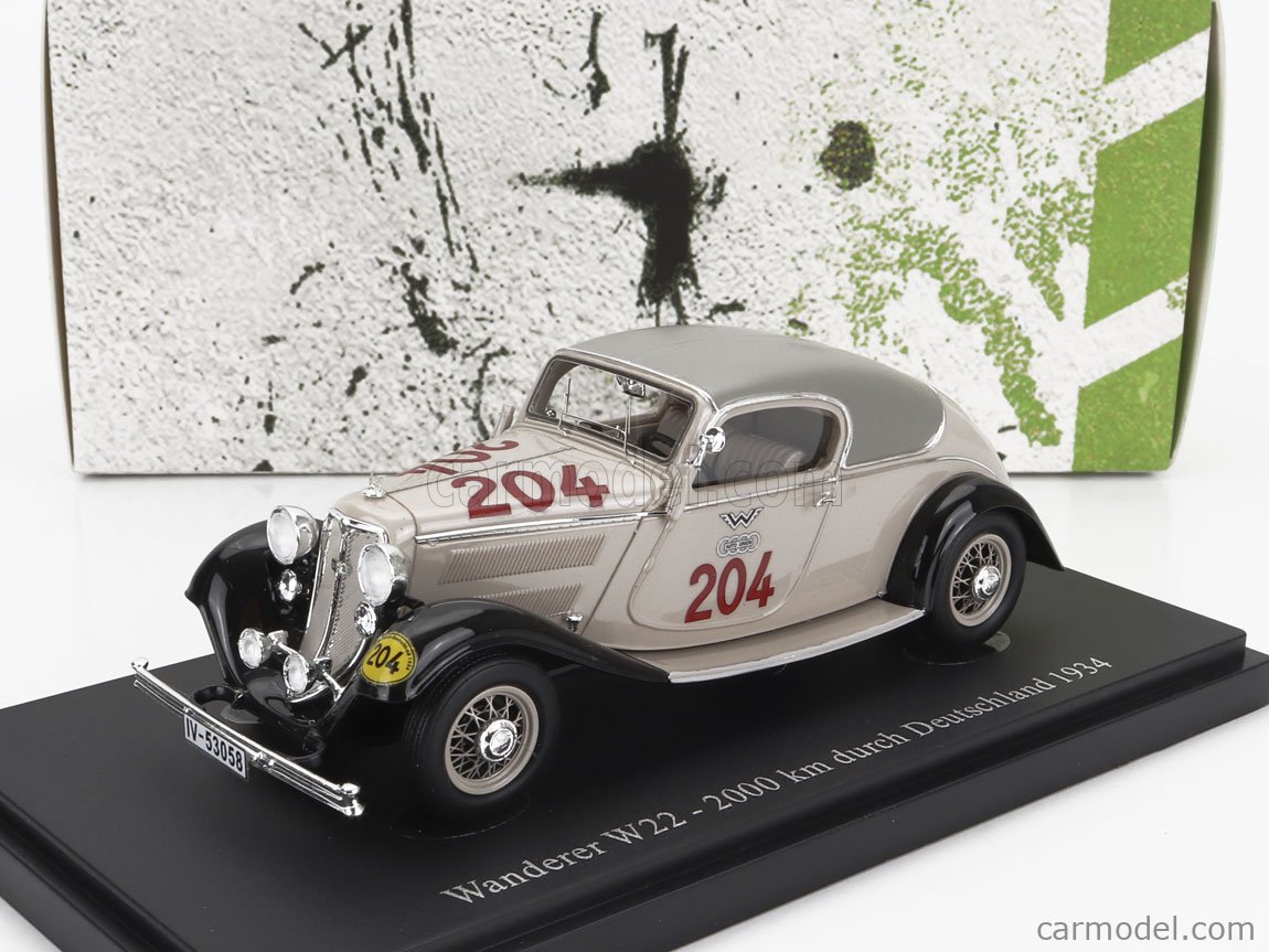 AUTOCULT ATC07032 Scale 1/43 | WANDERER W22 N 204 2000km DURCH DEUTSCHLAND GERMANY 1933 LIGHT GREY
