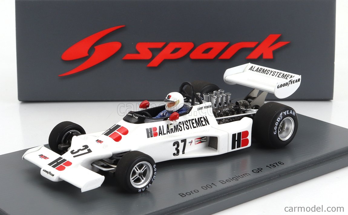 SPARK-MODEL S4800 Scale 1/43 | BORO F1 001 FORD COSWORTH DFW N 37 BELGIUM GP 1976 LARRY PERKINS ...