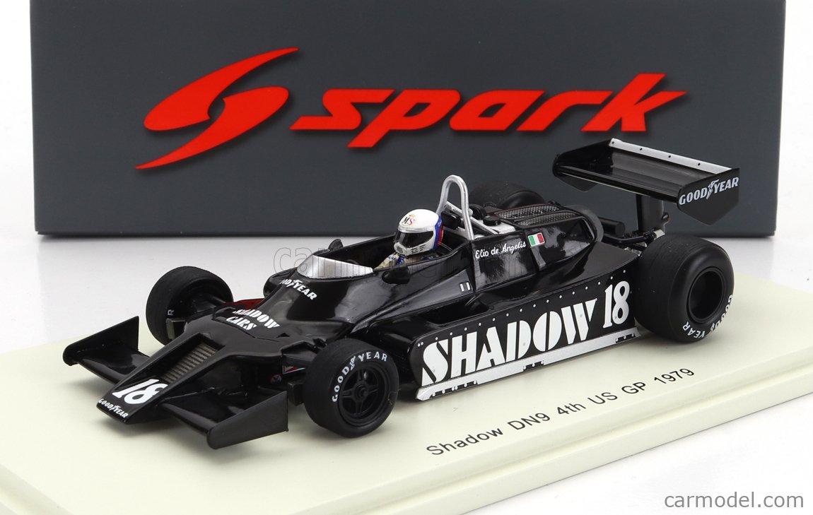 SPARK-MODEL S7374 Escala 1/43 | SHADOW F1 DN9 N 18 4th USA GP 1979 ELIO DE ANGELIS BLACK