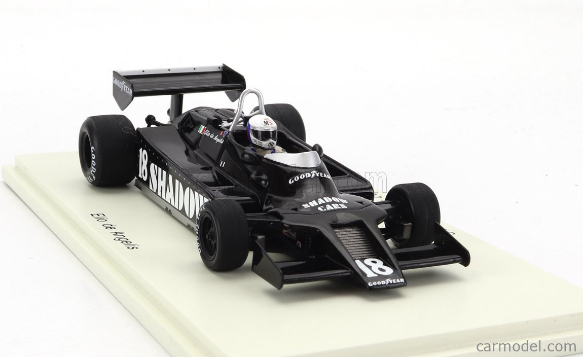 SPARK-MODEL S7374 Масштаб 1/43 | SHADOW F1 DN9 N 18 4th USA GP 1979 ELIO DE ANGELIS BLACK