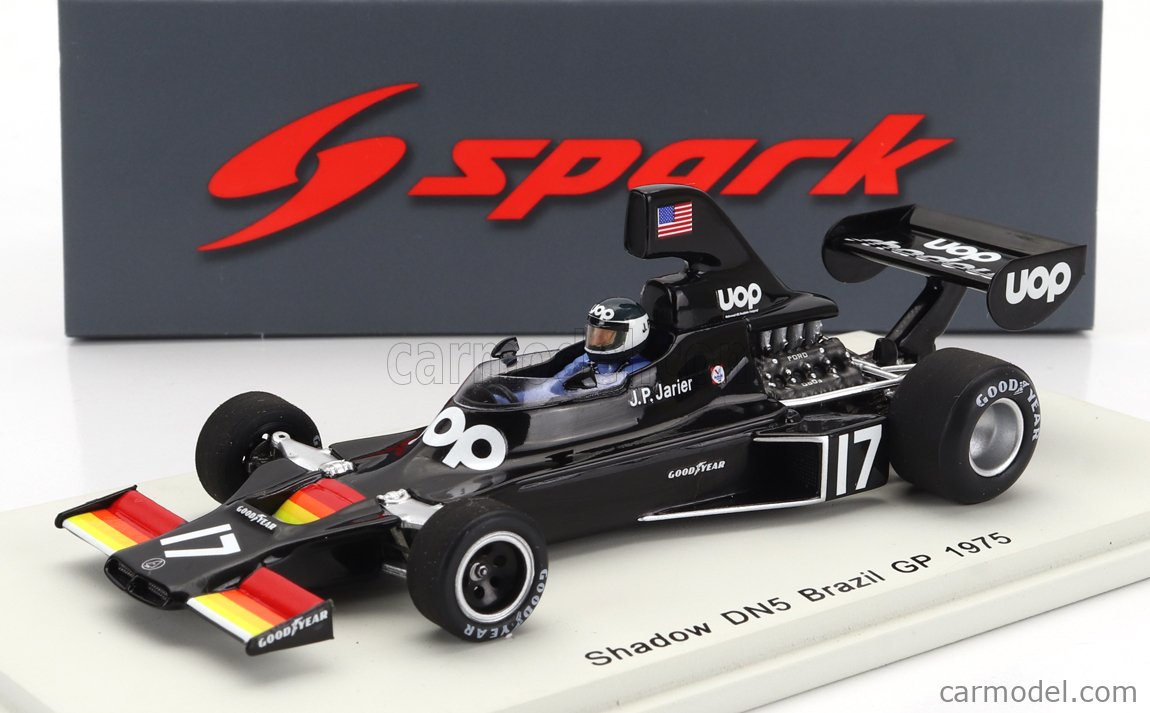 SPARK-MODEL S3835 Masstab: 1/43 | SHADOW F1 DN5 N 17 BRAZIL GP 1975 ...