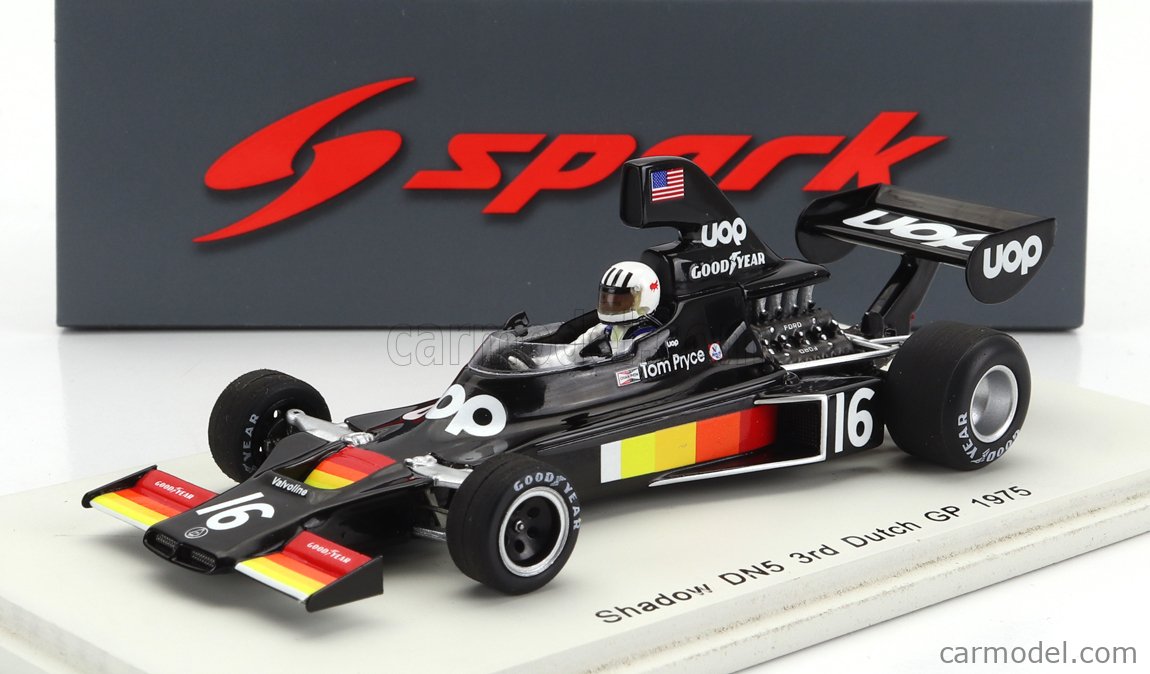 SPARK-MODEL S3836 Escala 1/43 | SHADOW F1 DN5 N 16 3rd DUTCH GP 1975 ...