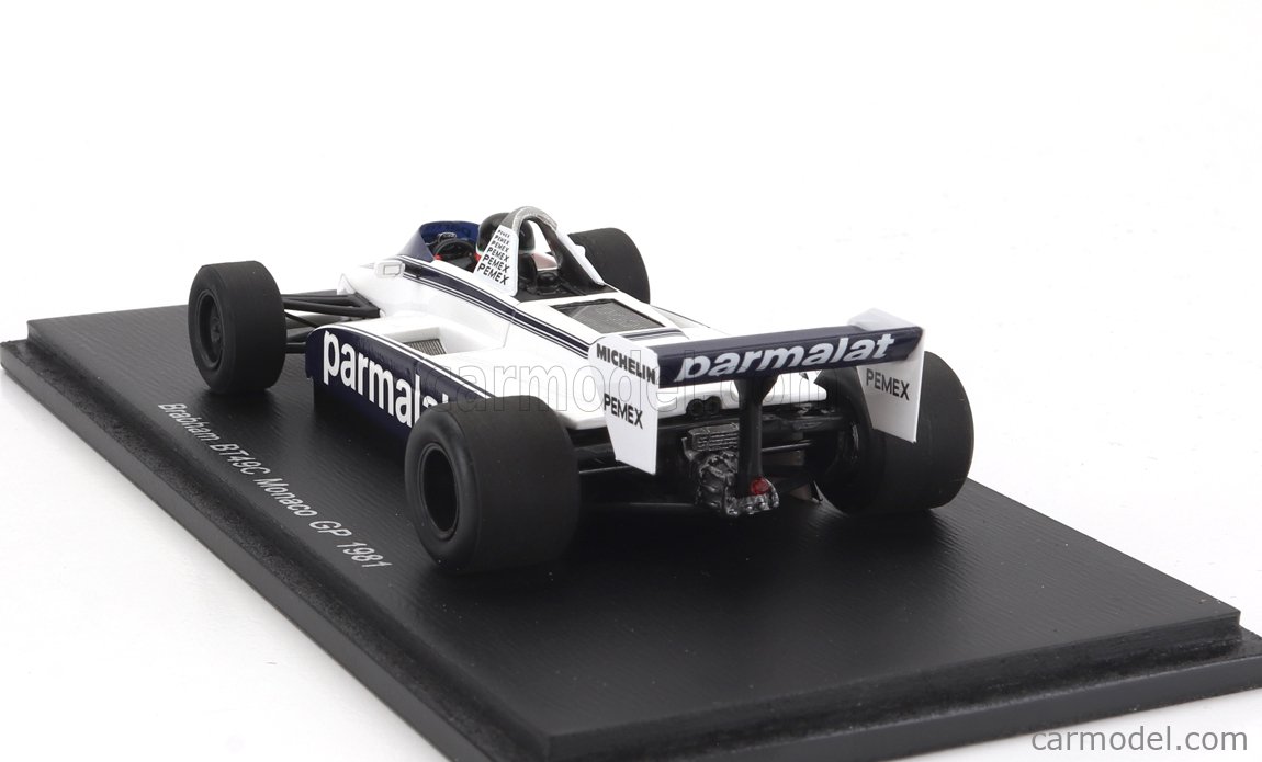 SPARK-MODEL S4348 Scale 1/43 | BRABHAM F1 BT49C PARMALAT N 6 MONACO GP ...