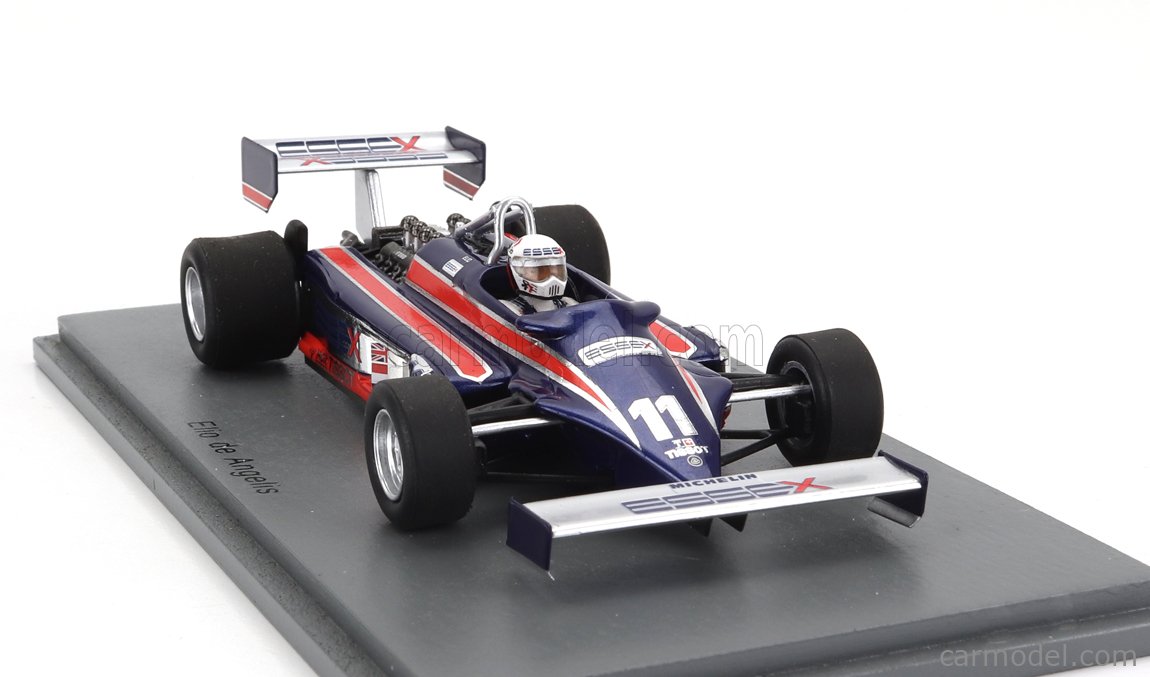 SPARK-MODEL S5350 Echelle 1/43 | LOTUS F1 87 N 11 MONACO GP 1981 ELIO DE ANGELIS DARK BLUE RED
