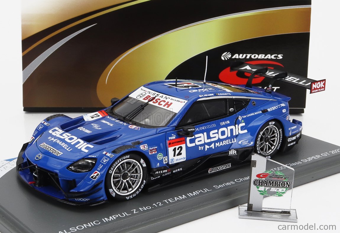 SPARK-MODEL 43SGT2022 Echelle 1/43 | NISSAN TYPE Z TEAM CALSONIC IMPUL N 12 GT500 CLASS SUPER GT ...