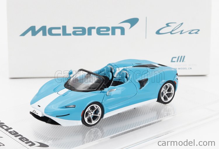 CM-MODELS CM64-ELVA-07-E07 Scale 1/64 | McLAREN ELVA 2020 LIGHT BLUE WHITE