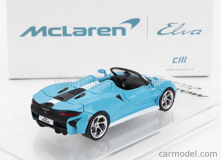 CM-MODELS CM64-ELVA-07-E07 Scale 1/64 | McLAREN ELVA 2020 LIGHT BLUE WHITE