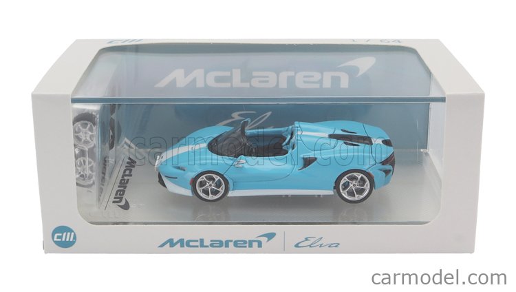 CM-MODELS CM64-ELVA-07-E07 Scale 1/64 | McLAREN ELVA 2020 LIGHT BLUE WHITE