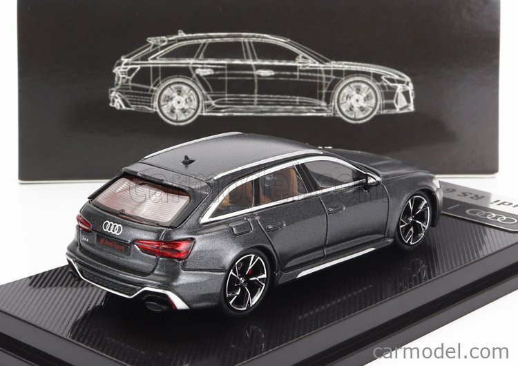CM-MODELS CM64-RS6-01 Scale 1/64 | AUDI A6 RS6 AVANT C8 SW STATION WAGON 2021 BLACK