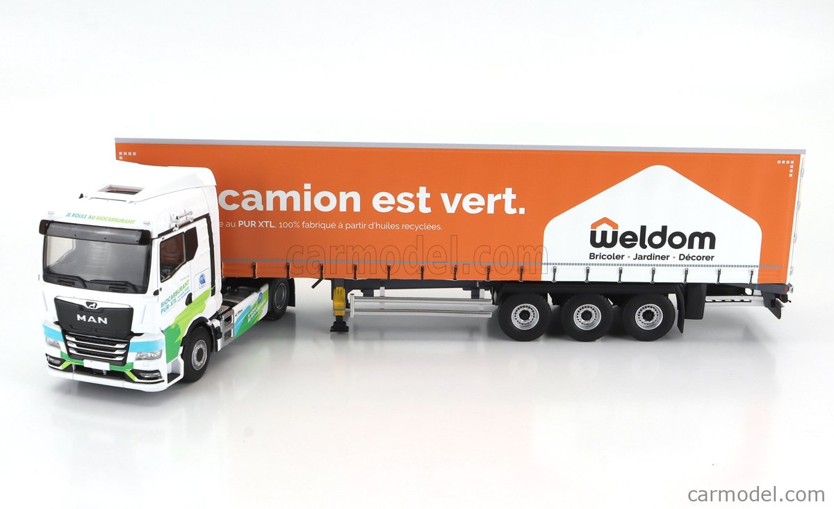 ELIGOR 118112 Scale 1/43 | MAN TGX GM TRUCK TELONATO WELDOM TRANSPORTS ...