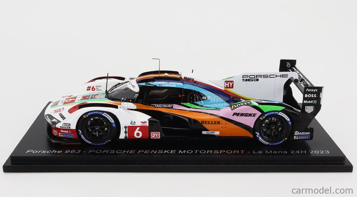 SPARK-MODEL S8724 Scala 1/43 | PORSCHE 963 9RD 4.6L TURBO V8 TEAM PORSCHE PENSKE MOTORSPORT N 6 ...