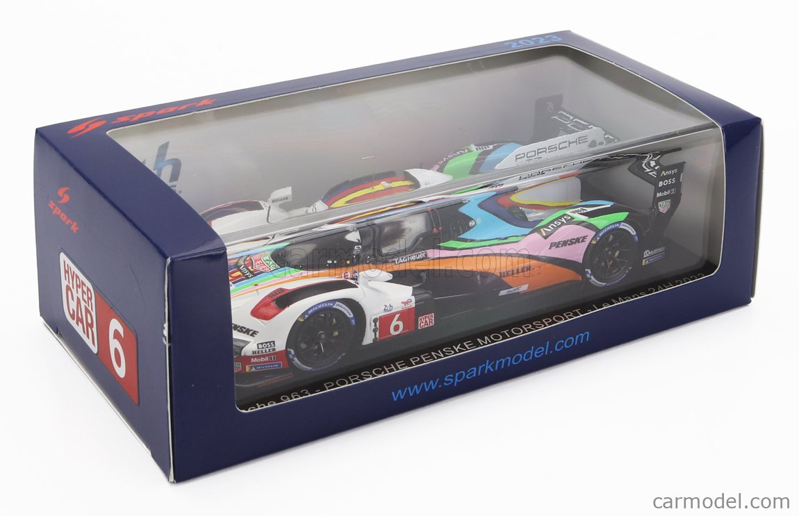 SPARK-MODEL S8724 Scala 1/43 | PORSCHE 963 9RD 4.6L TURBO V8 TEAM PORSCHE PENSKE MOTORSPORT N 6 ...
