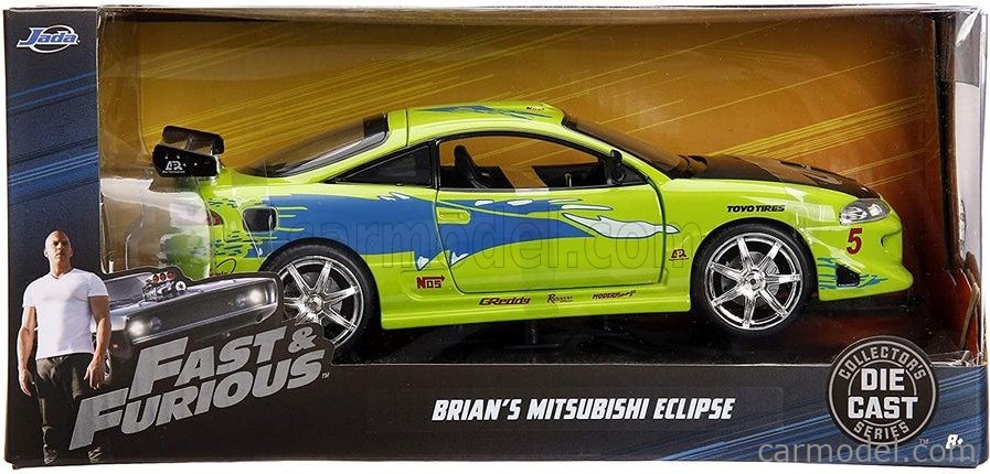 JADA 253203007 Scale 1/24 | MITSUBISHI ECLIPSE 1995 - PAUL WALKER - BRIAN O'CONNER - FAST ...