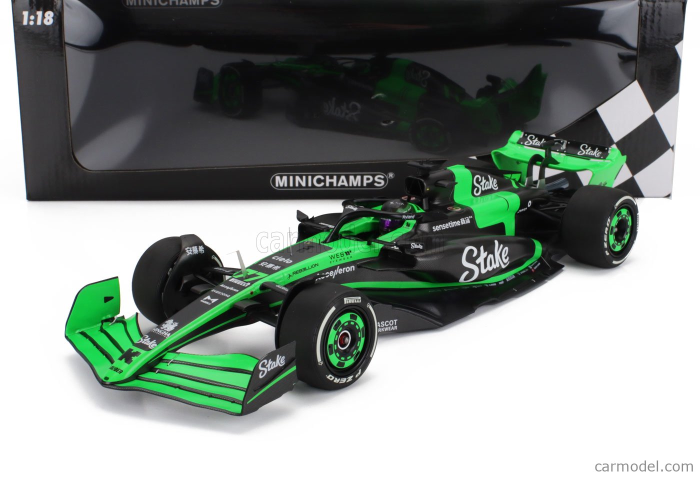 MINICHAMPS 117240177 Masstab: 1/18 | SAUBER F1 C44 TEAM STAKE KICK N 77 SEASON 2024 VALTTERI ...