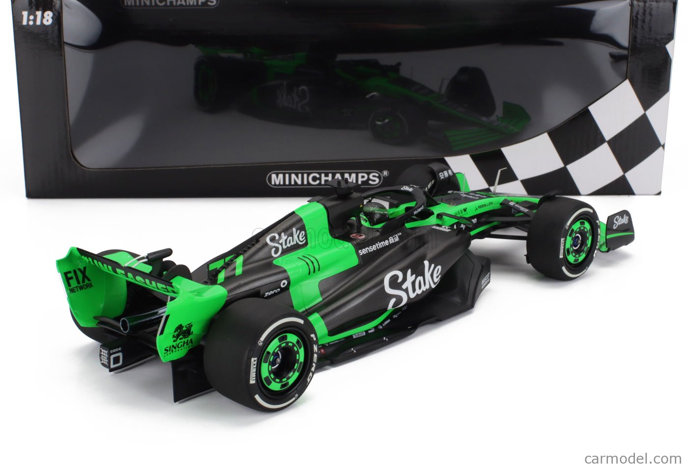 MINICHAMPS 117240177 Masstab: 1/18 | SAUBER F1 C44 TEAM STAKE KICK N 77 SEASON 2024 VALTTERI ...