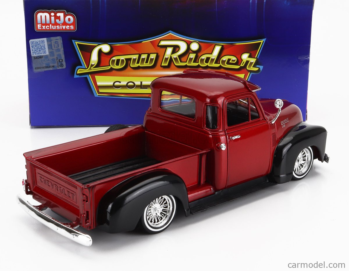 WELLY WE22087LRW-BKMRD Scale 1/24 | CHEVROLET 3100 PICK-UP LOW RIDER ...