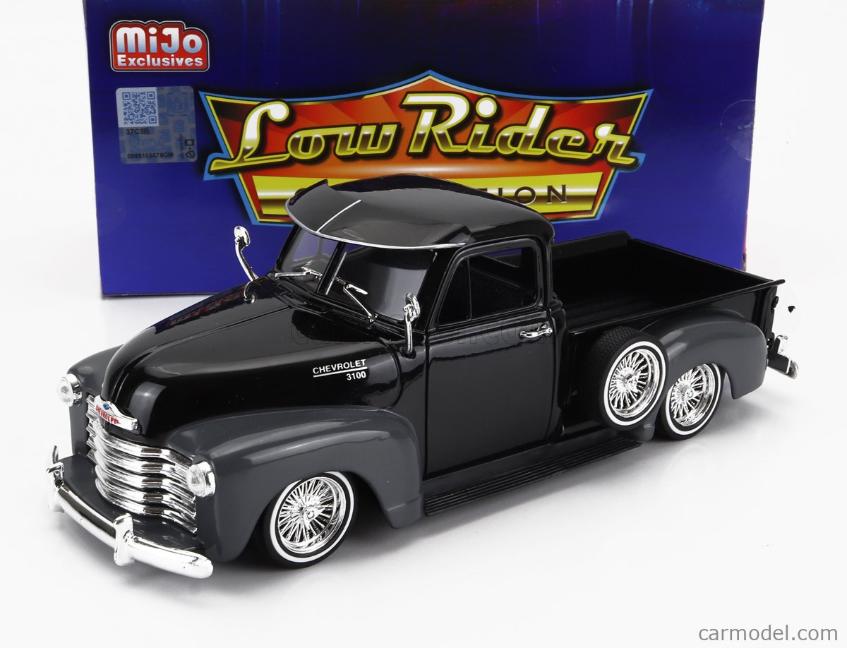 WELLY WE22087LRW-BKGRY Scale 1/24 | CHEVROLET 3100 PICK-UP LOW RIDER ...