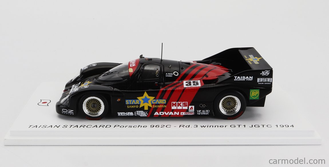 SPARK-MODEL SJ151 Scale 1/43 | PORSCHE 962C TEAM TAISAN STARCARD N 35 ...