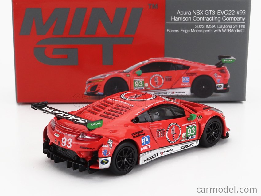 MINI-GT MGT00617-L Scale 1/64 | ACURA NSX GT3 EVO22 TEAM RACERS EDGE N ...