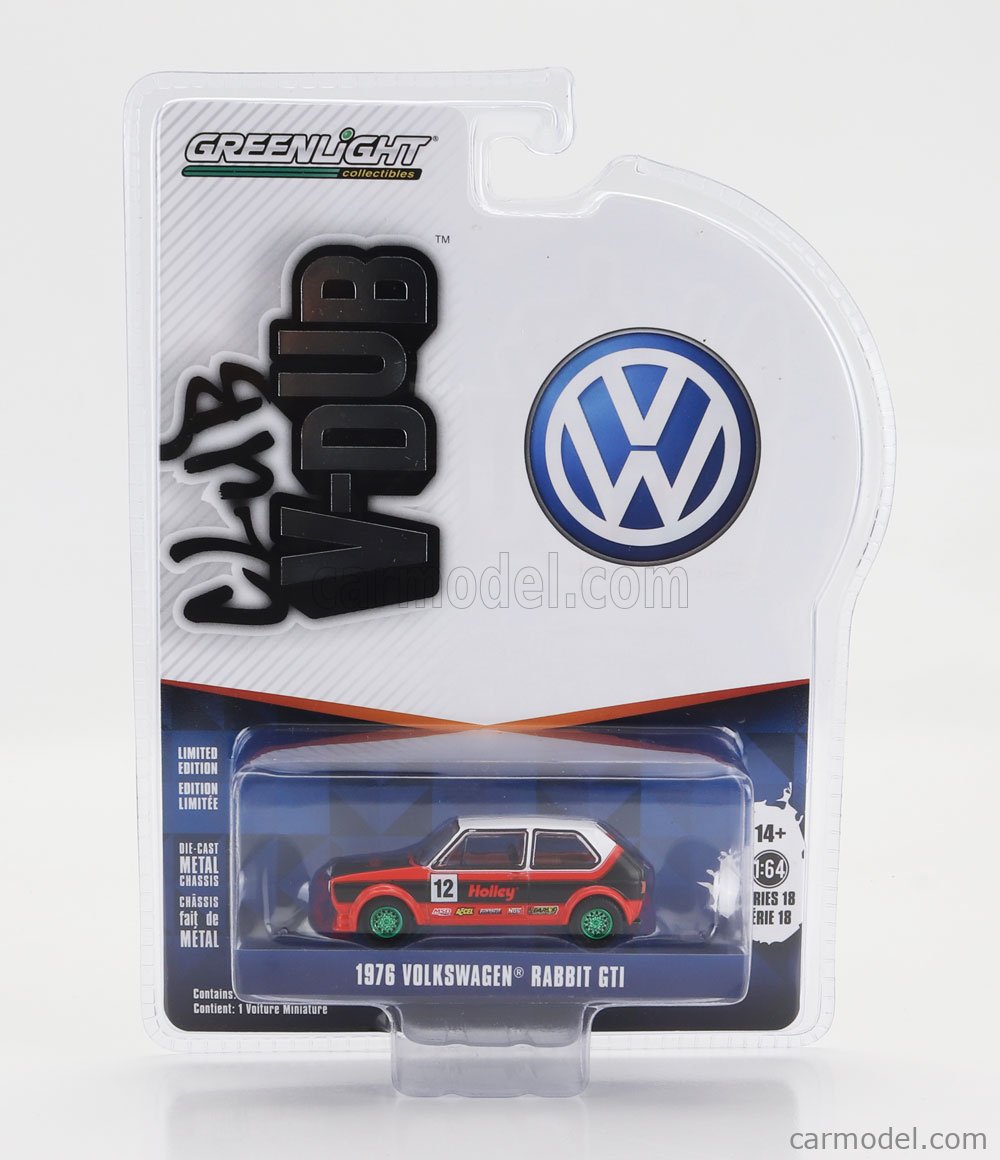 GREENLIGHT 36090E-GRE Scale 1/64 | VOLKSWAGEN GOLF MKI GTi RABBIT N 12 ...