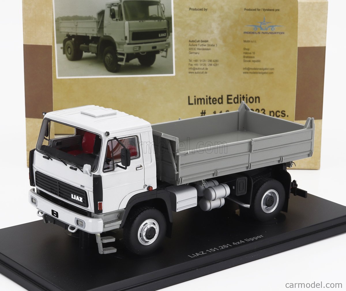 AUTOCULT ATC10140 Scale 1/43 | LIAZ 151.261 TRUCK 2-ASSI 1990 2 TONE GREY