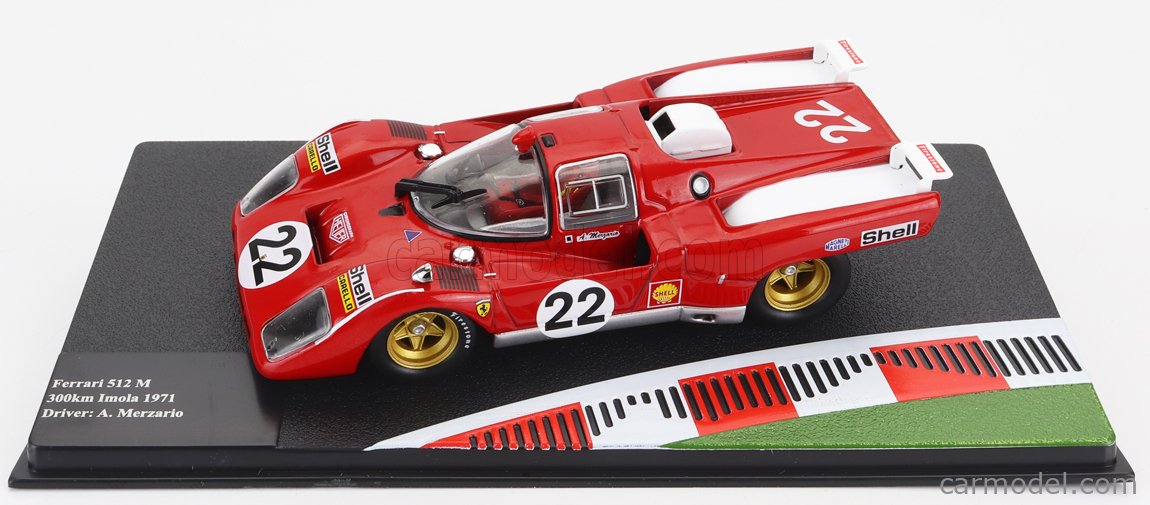 EDICOLA FRCOL026 Scale 1/43 | FERRARI 512M N 22 300KM IMOLA 1971 A ...