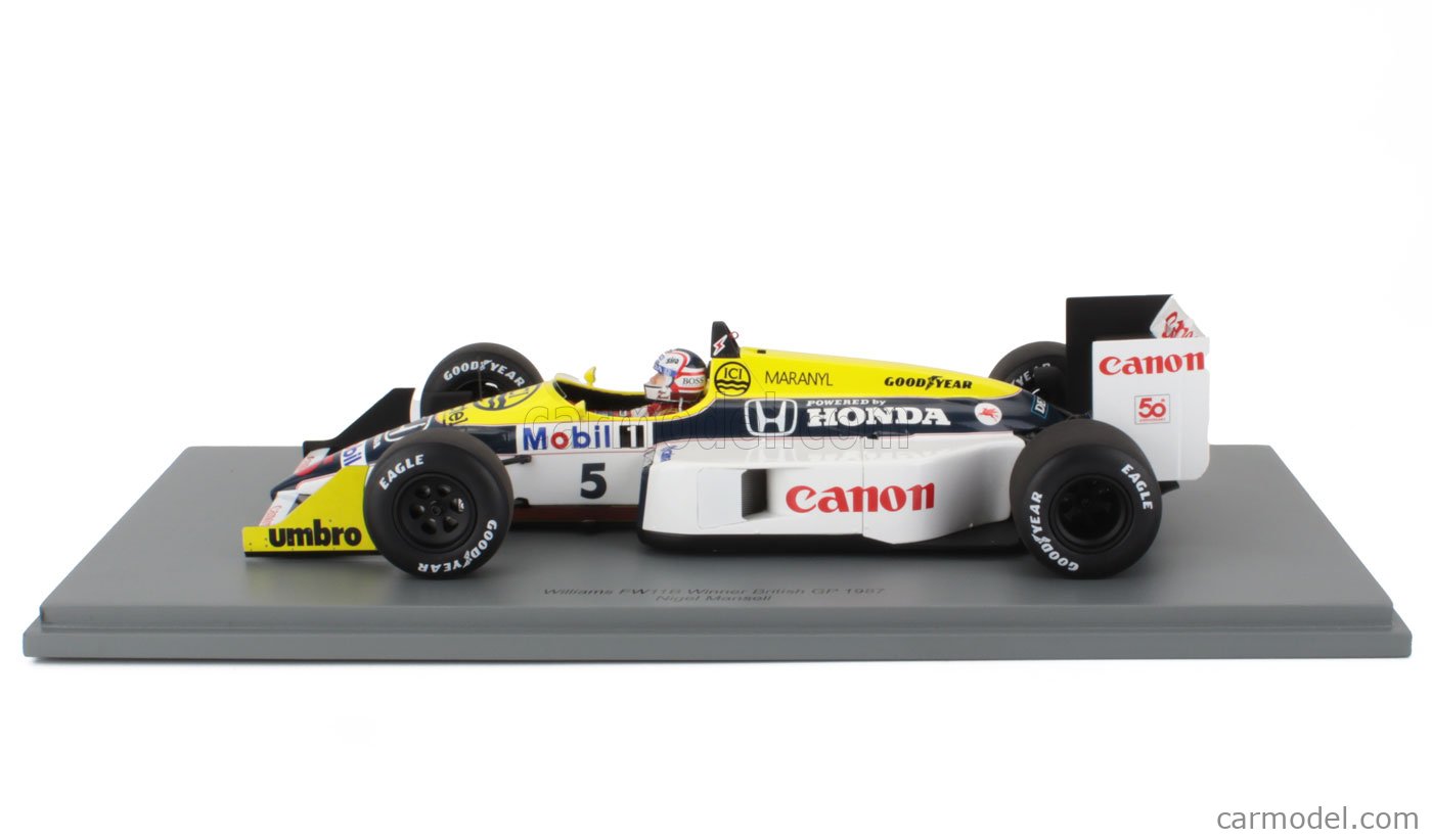 SPARK-MODEL 18S740 Scale 1/18 | WILLIAMS F1 FW11B HONDA N 5 WINNER BRITISH GP 1987 NIGEL MANSELL ...